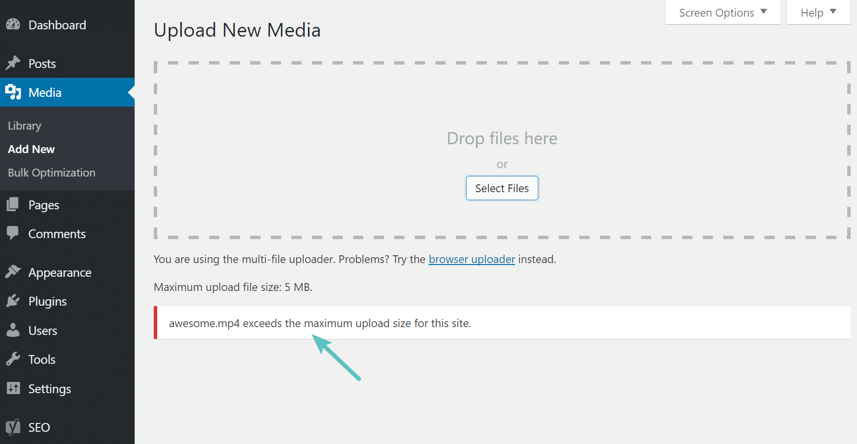 How To Increase The WordPress Maximum Upload File Size Best SEO Blog 